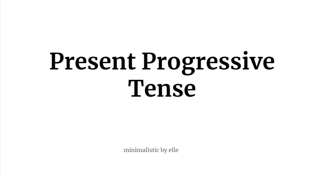 The Present Progressive Tense exercises · English grammar exercise ...